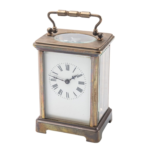 An Edwardian Obis brass carriage clock timepiece the eight-d... | Barnebys