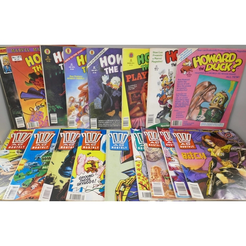 Collection of seventeen comic magazines including 2000AD Mon... | Barnebys