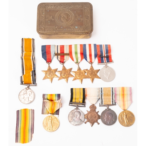 A King Edward VI/ WWI medal group awarded to Lieut, E H Bate... | Barnebys