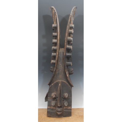 Tribal Art - an African softwood Grebo ceremonial mask, carv... | Barnebys