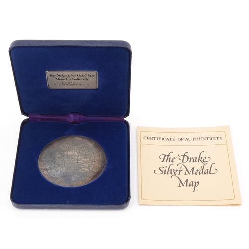 The Drake Silver Medal Map, limited edition, issued by The M... | Barnebys