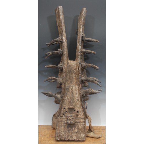 Tribal Art - an African softwood Grebo ceremonial mask, carv... | Barnebys
