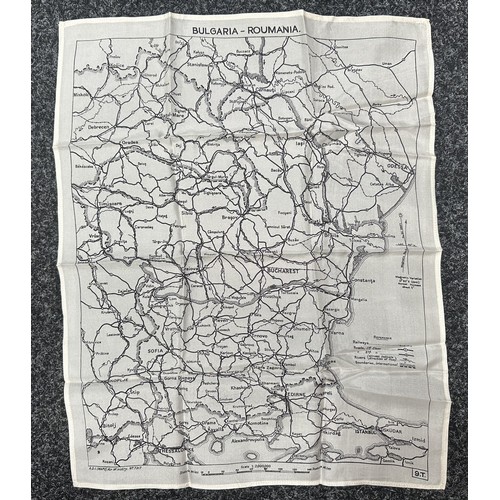 WW2 British RAF Escape & Evasion Silk Escape Map of Bulgaria... | Barnebys
