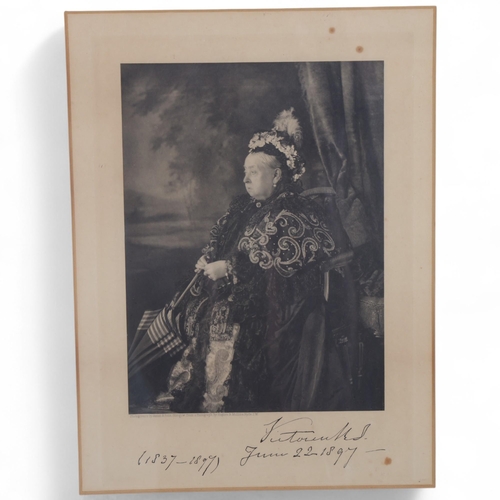 19th century photogravure of Queen Victoria for her 1897 Dia... | Barnebys