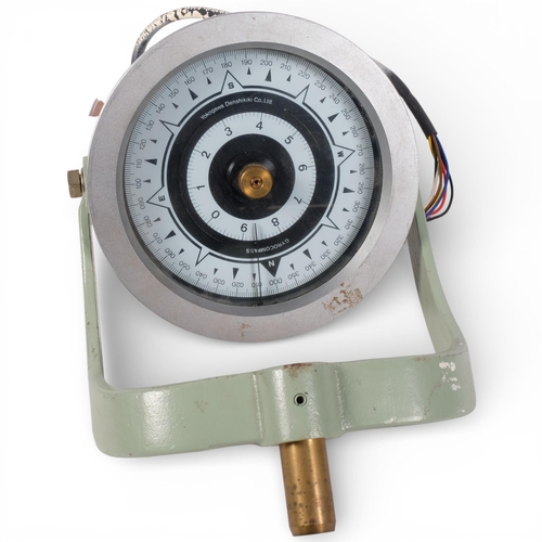 YOKOGAWA DENSHIKIKI - a ship's magnetic repeater compass, mo... | Barnebys