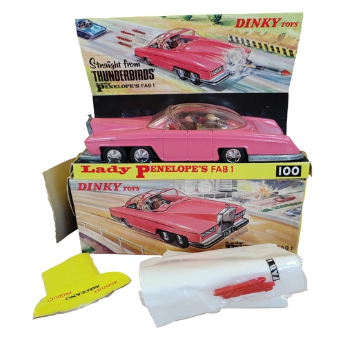 Dinky. Thunderbirds Lady Penelope's FAB1 pink including roof... | Barnebys