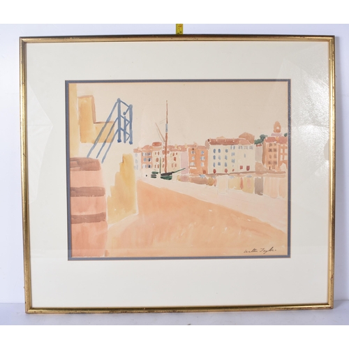 Walter Taylor (1875-1942) framed watercolour of Toulon Harbo... | Barnebys