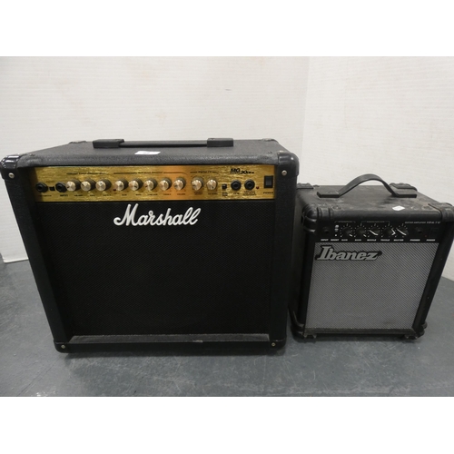 Marshall MG series 30DFX guitar amp, boxed, and an Ibanez IB... | Barnebys