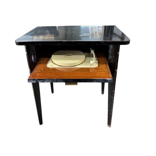 A mid century ebonised Telefunken record player with booklet... | Barnebys