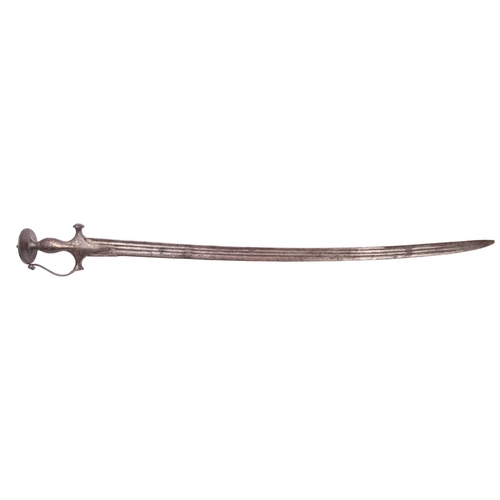 A 19th Century Indian Talwar sword. Having a 77cm curved dou... | Barnebys