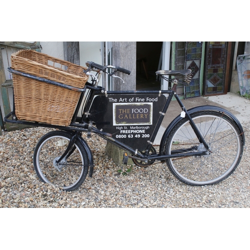 Pashley butcher's bike, fitted with signage for 'The Food Ga... | Barnebys