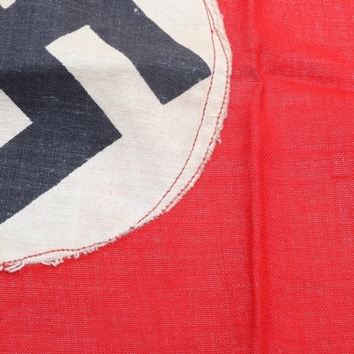 TWO SIMILAR SECOND WORLD WAR OR LATER GERMAN NAZI PARTY FLAG... | Barnebys