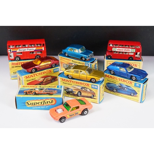 Seven boxed Matchbox 75 Series / Superfast diecast models to... | Barnebys