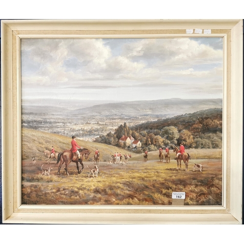 W A Giles (British 20th century), fox hunting scene, the Fel... | Barnebys