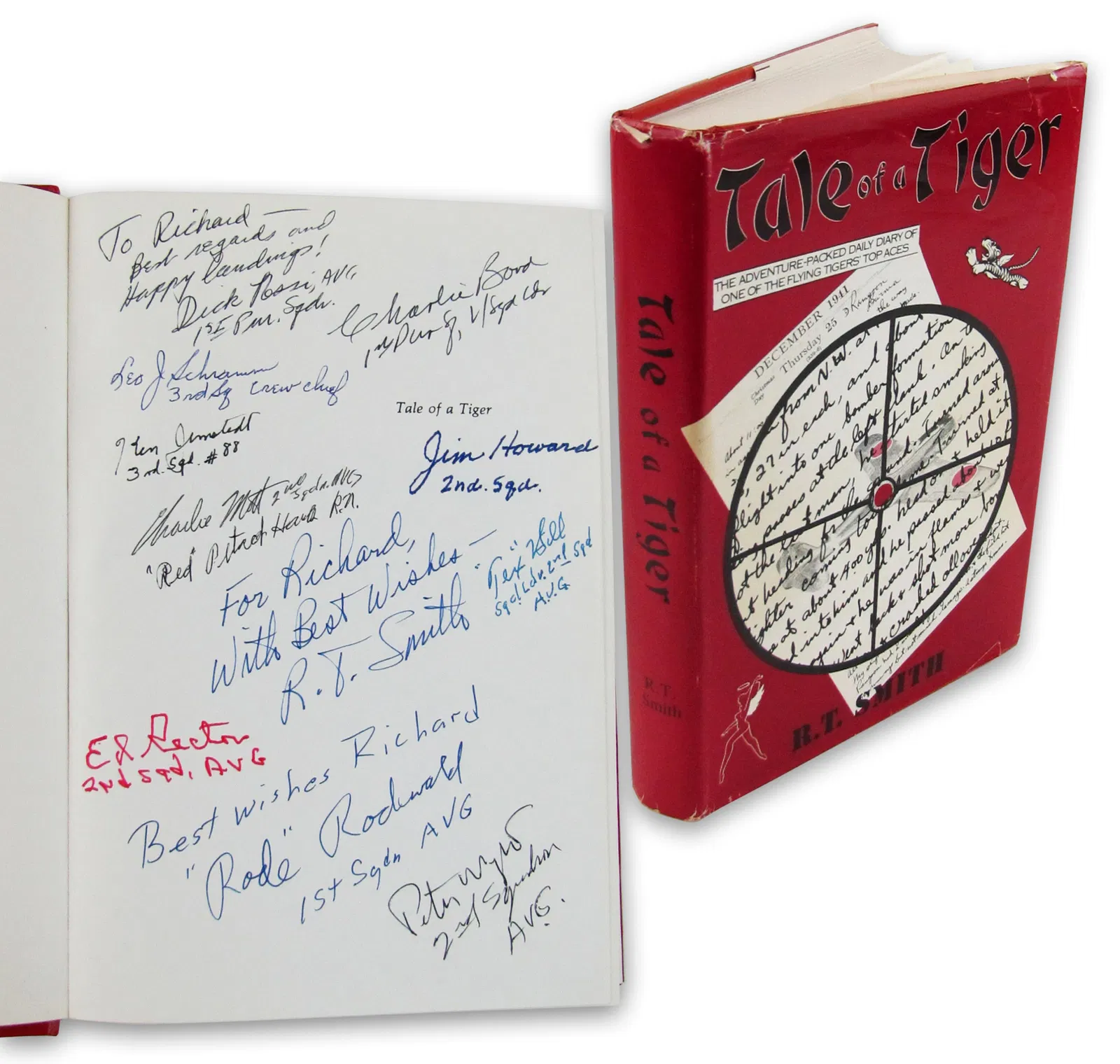 (12) AVG Flying Tigers Group Signed Book: Smith, Rossi, Hill & More ...