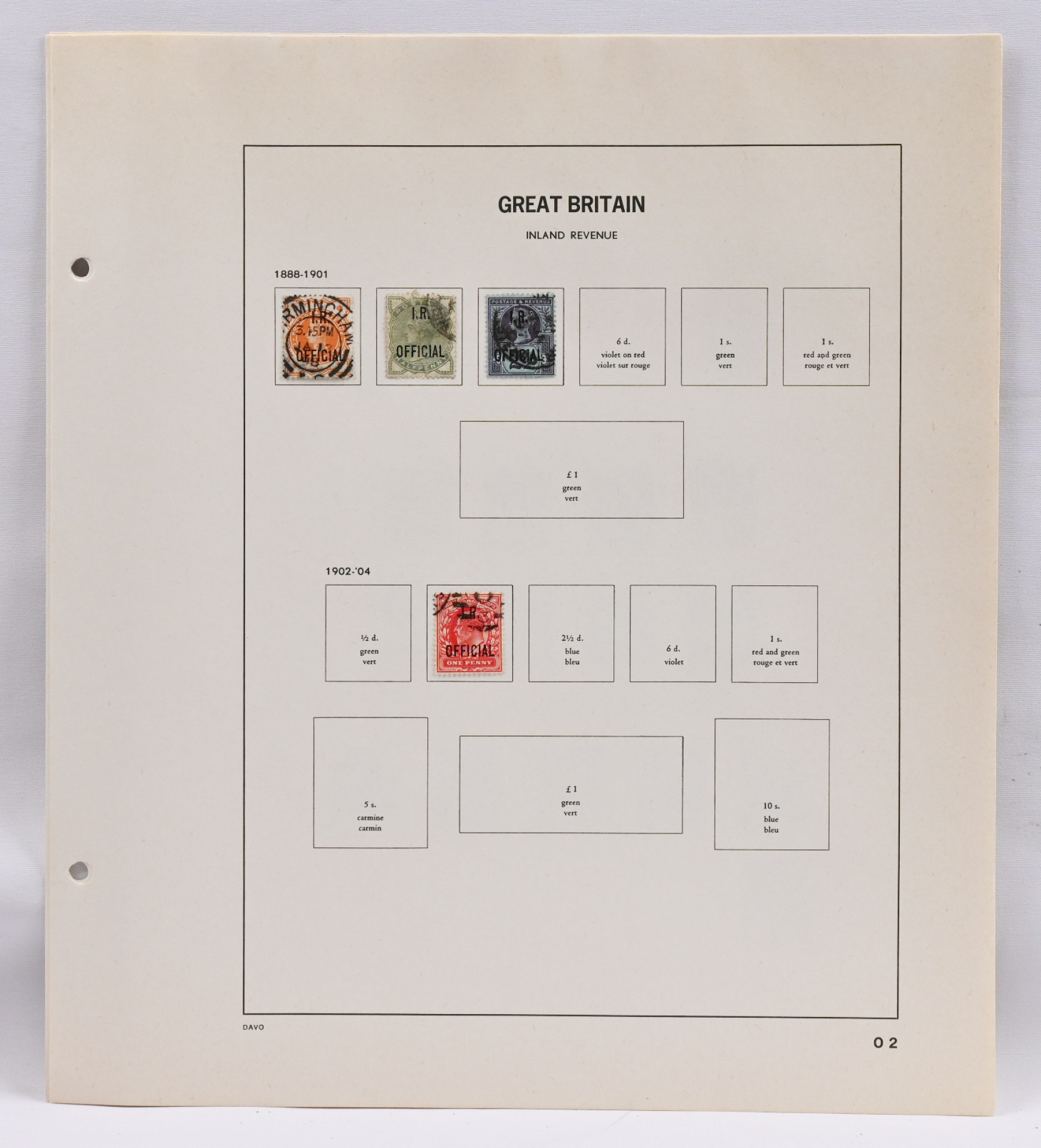 1882 - 1904 small, mainly used collection of official stamps, 34 ...