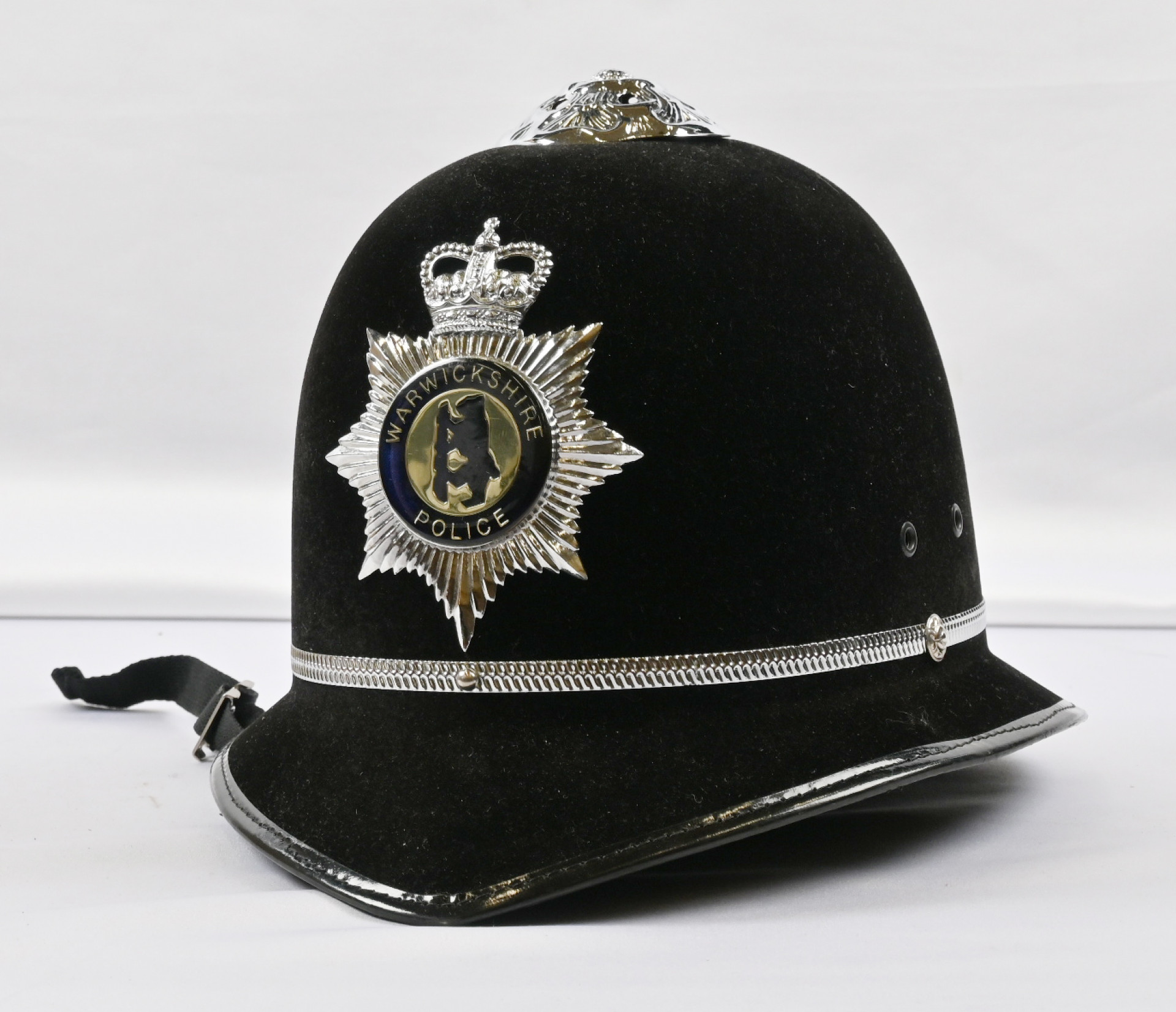 British, used authentic police helmet, known as the "Bobby" or ...