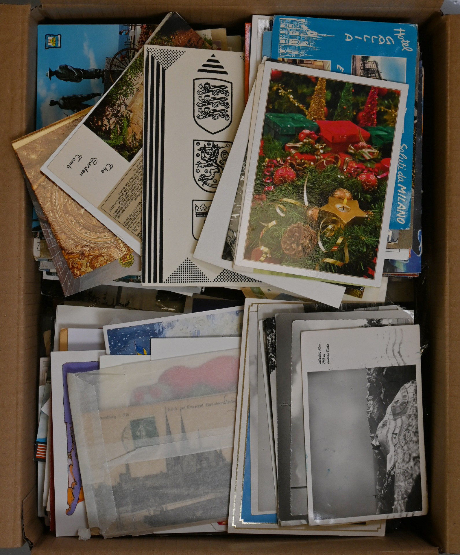 Mixed selection of Finnish and foreign cards in ca. 14 KG box. New ...