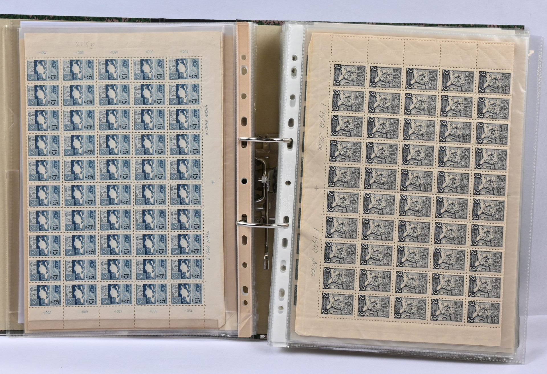 From 1940s to 1990s ca. 120 complete sheets | Barnebys