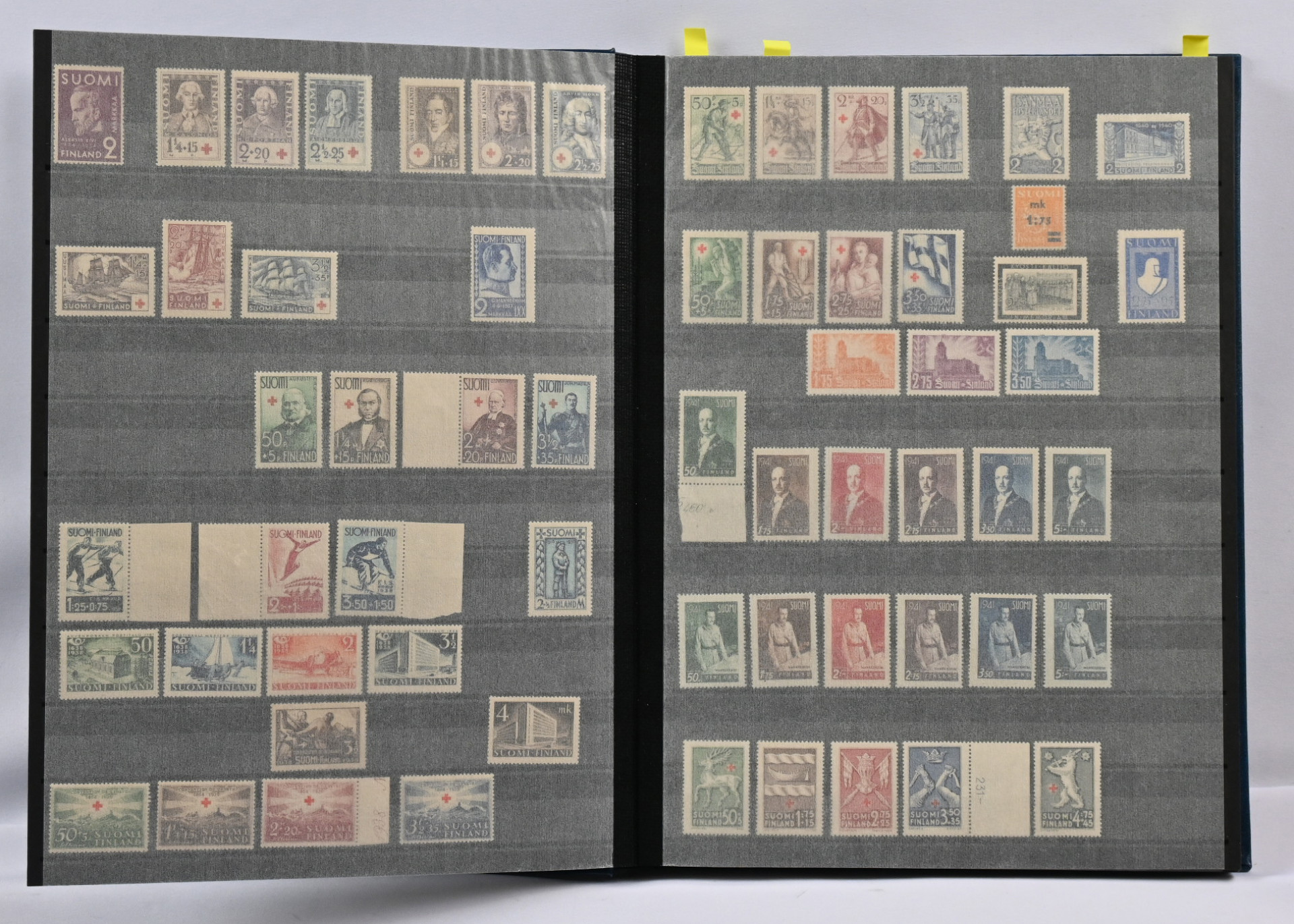1930 - 1992 MNH ** collection in a stockbook. Plenty of Red Cross | Barnebys