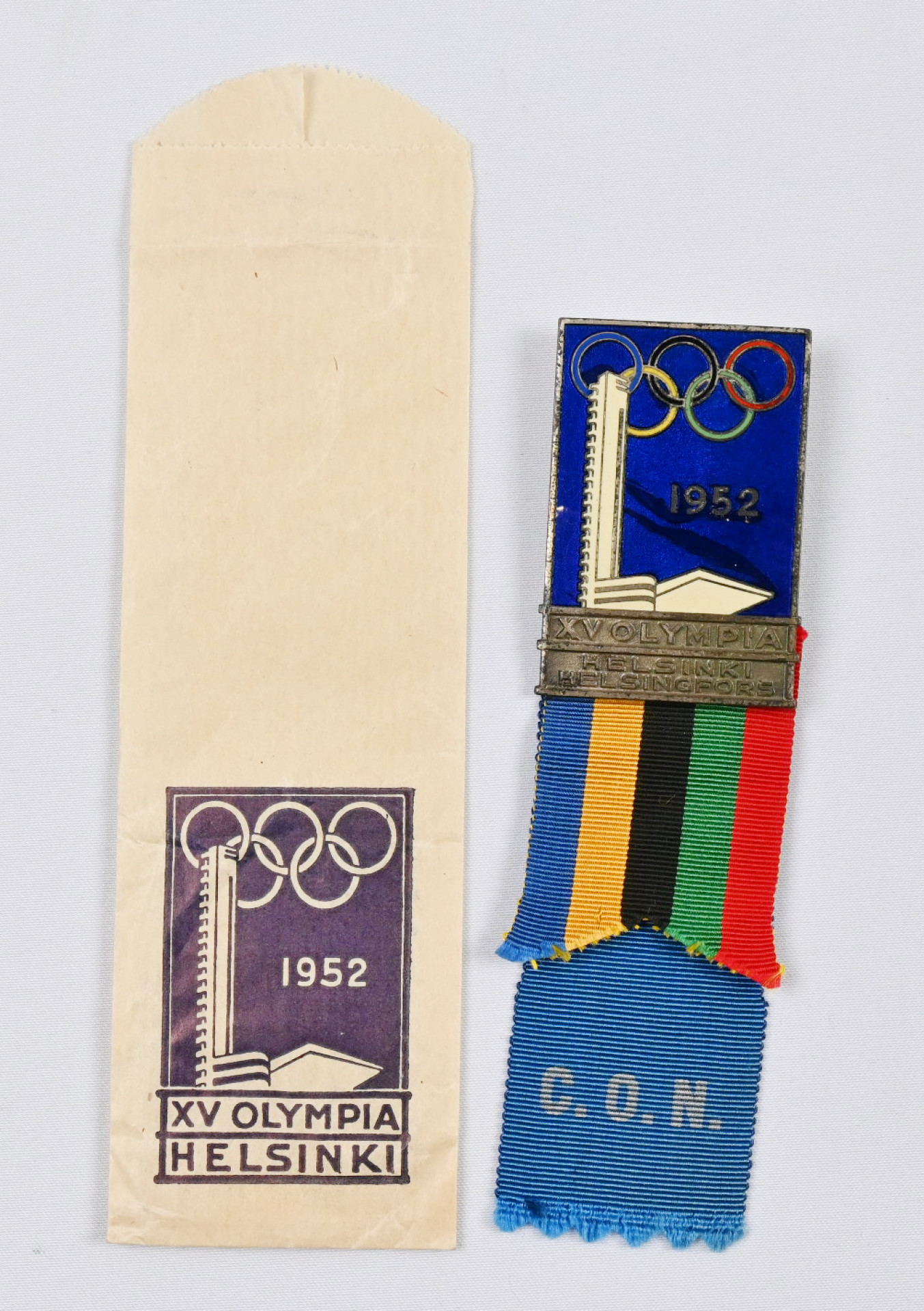 1952 Helsinki Olympic Games National Olympic Committee (C.O.N. - Comité ...