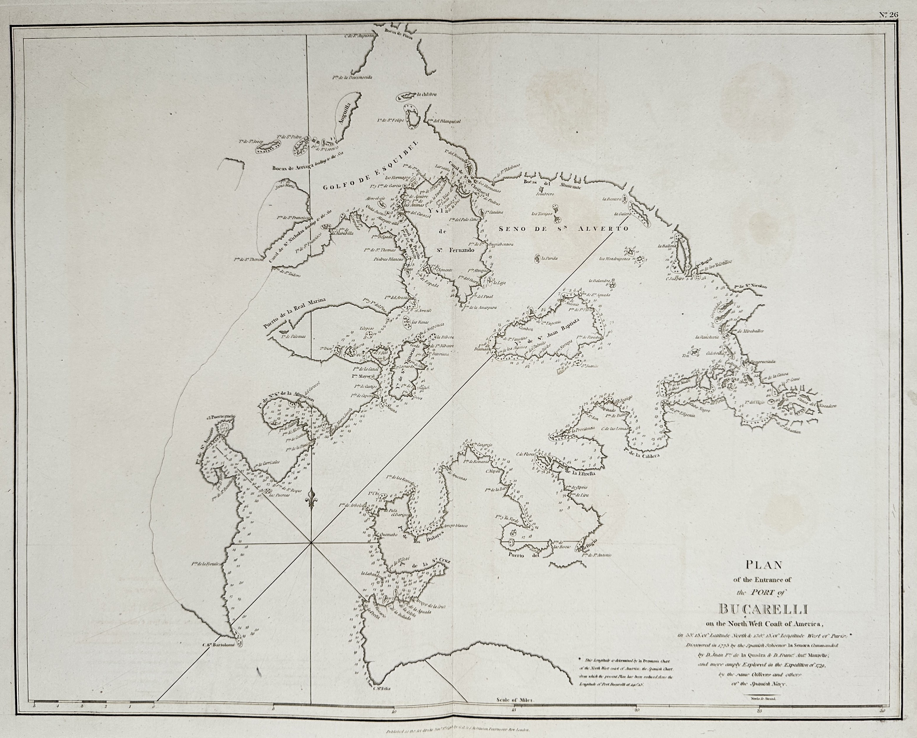 Juan Francisco de la Bodega y Quadra (1743–1794) – Map of the Port ...