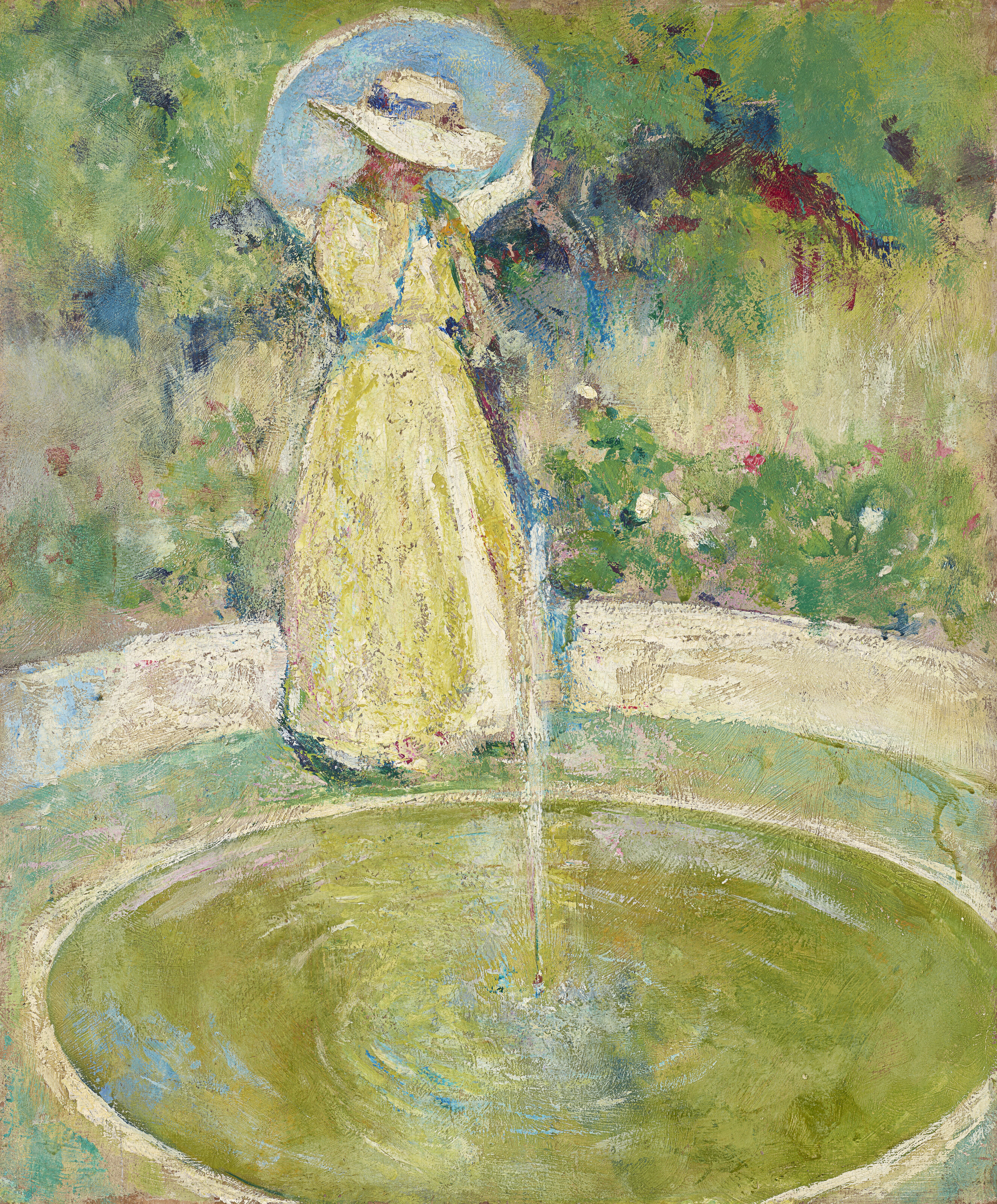 CHARLES WEBSTER HAWTHORNE (1872-1930) The Fountain | Barnebys