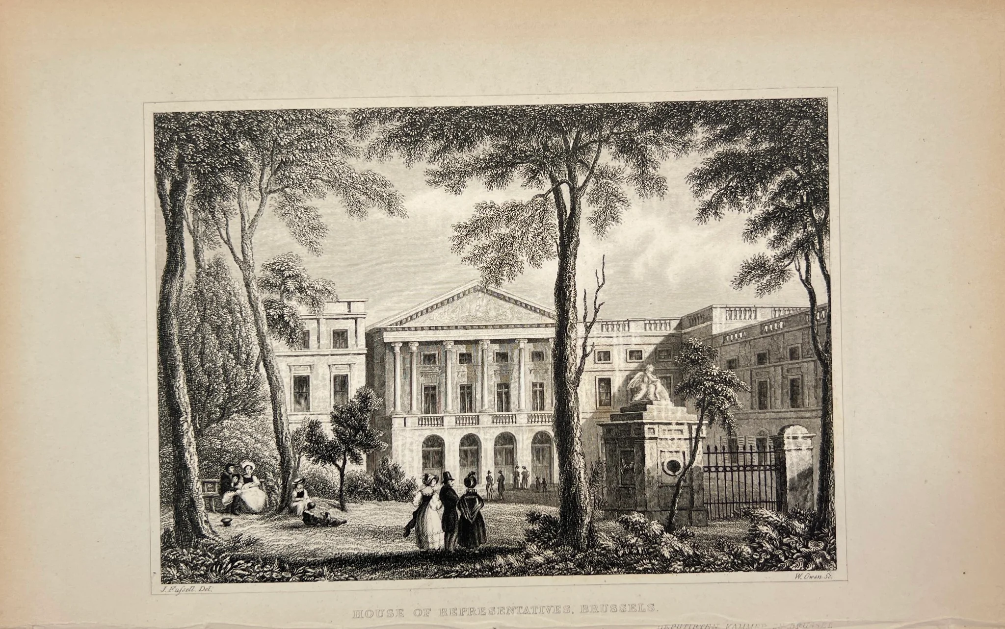 Antique Print - Black & Armstrong - House of Representatives in ...