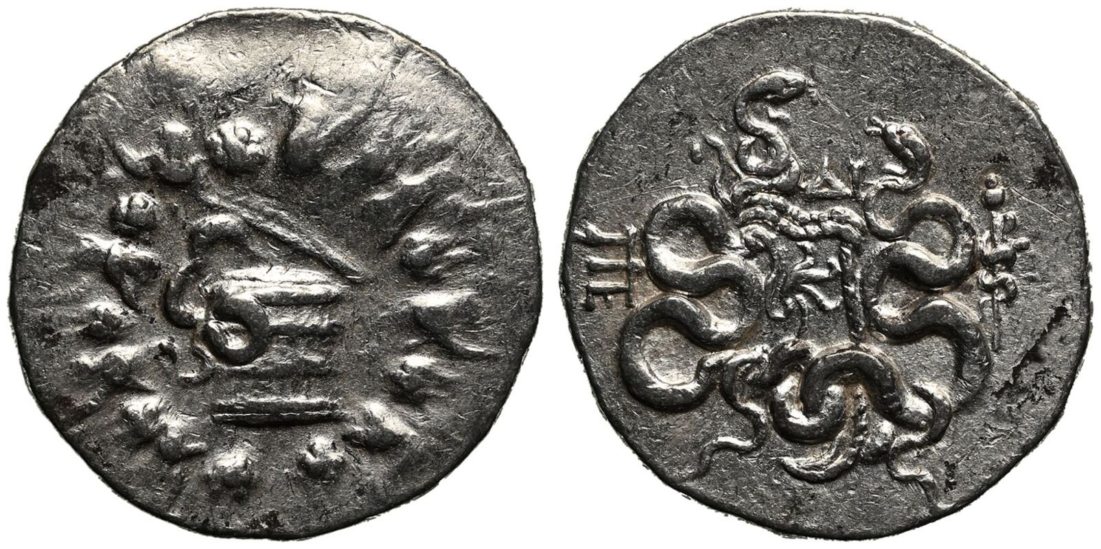 Ancient Greece: Mysia, Pergamon circa 104-98 BC AR Cistophoric ...