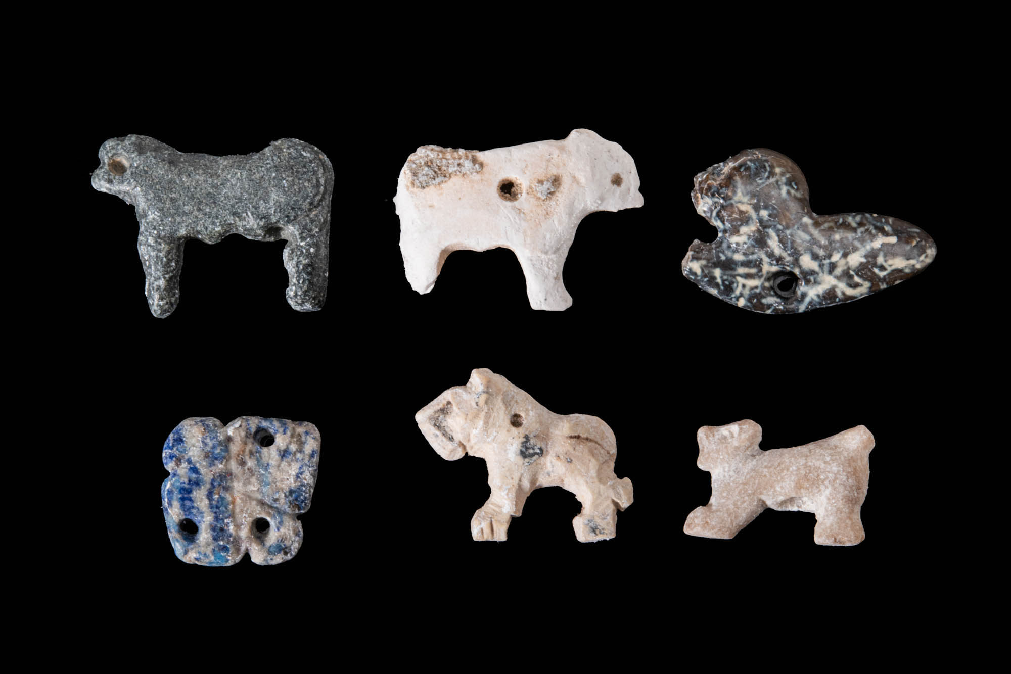 MESOPOTAMIAN AND SYRIAN STONE AMULETS OF STANDING ANIMALS AND LION ...