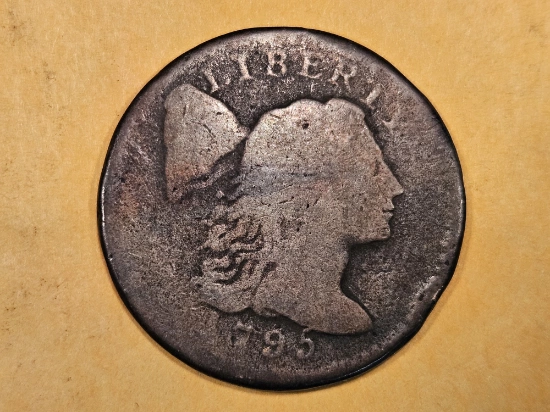 1795 Liberty Cap Large Cent in Good Plus and AG | Barnebys
