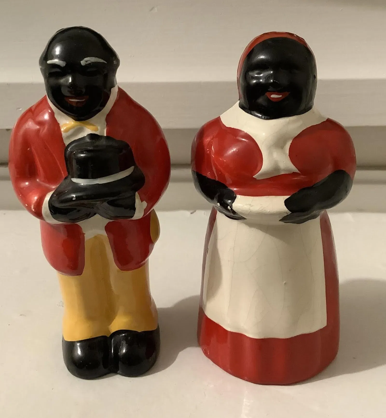 Black Americana Aunt Jemima & Uncle Mose Cast Iron Bank | Barnebys