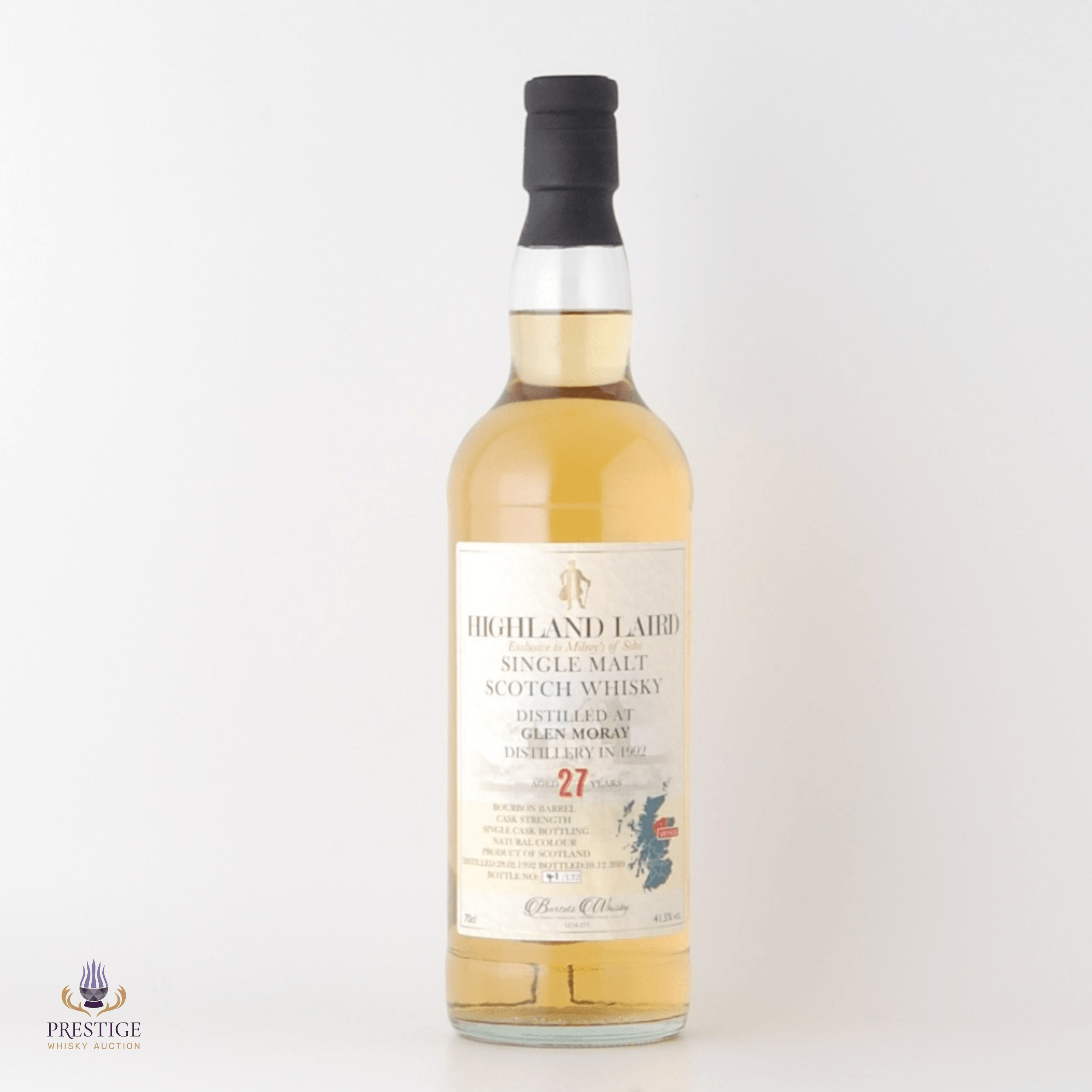 Glen Moray 1992 27 Year Old - Highland Laird for Milroy's of Soho ...