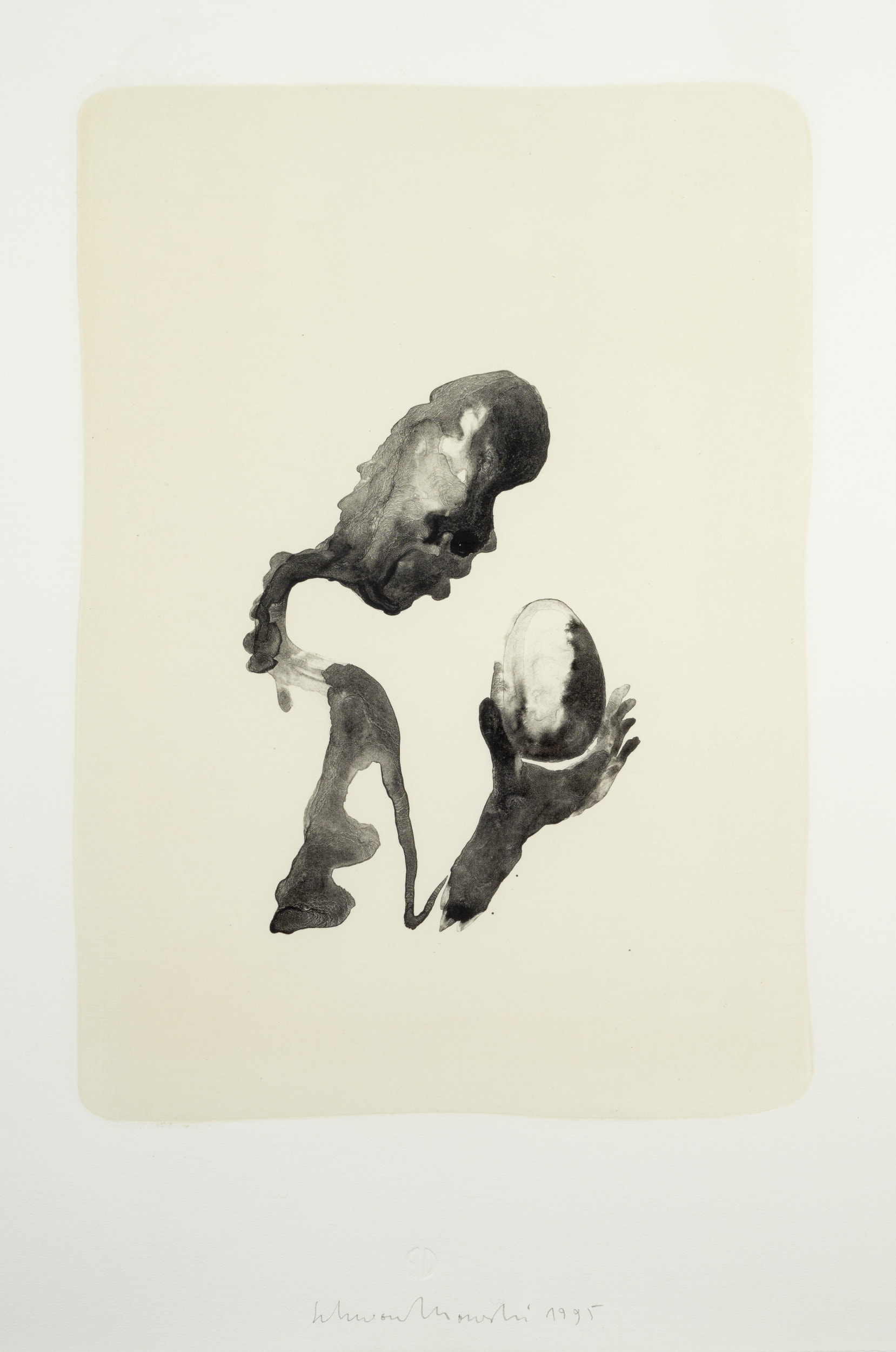 Sally Wetherby Offset Lithograph "Hydrangeas in Glass," Late 20th ...