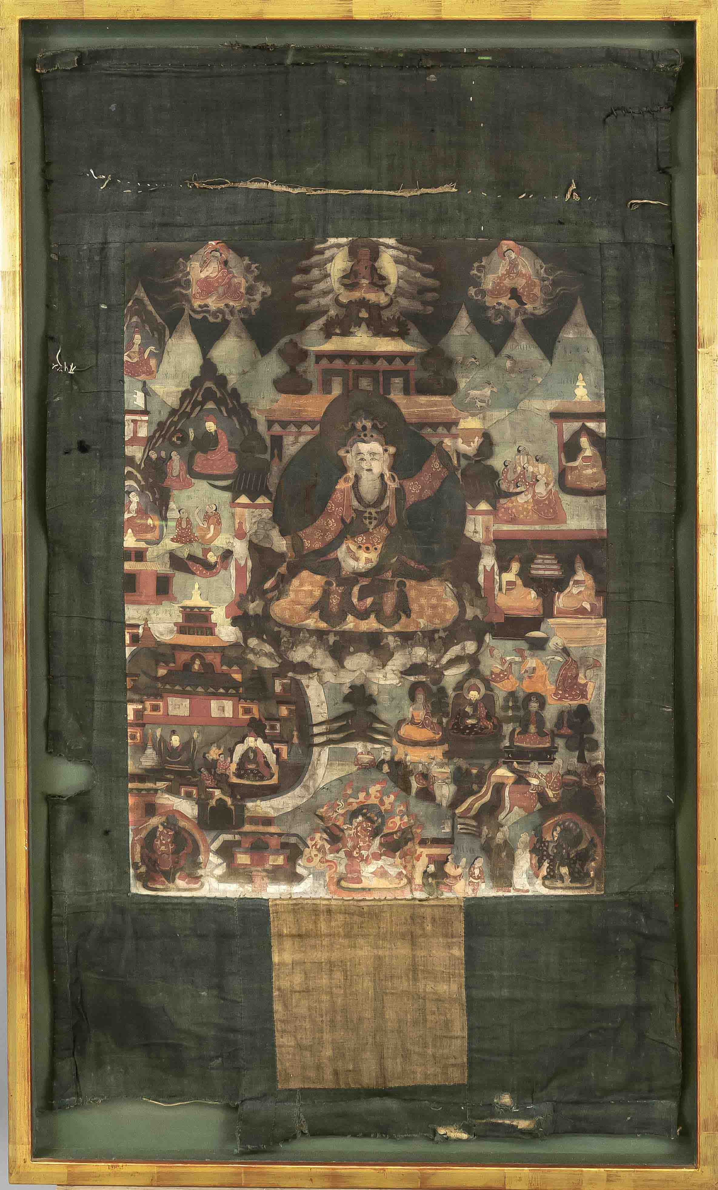 19th C. Chinese Six Panel Table Screen | Barnebys