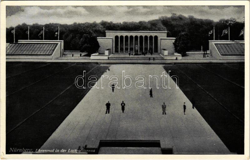 Nürnberg, Ehrenmal in der Luitpoldarena. H. Hunsinger / Nazi party ral ...