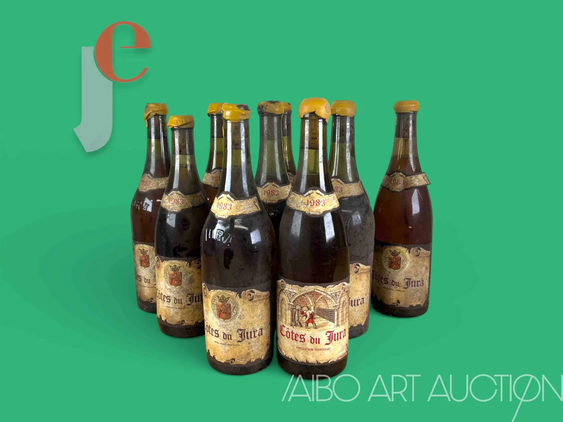12 BOTTLES - COTES DU JURA 1989 - DIRTY AND DAMAGED LABELS - Lot 69 ...