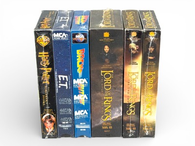 (6) Sealed VHS: Back to Future, Potter, LOTR | Barnebys