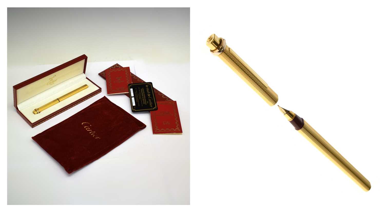 Cartier - 'Must de Cartier' Vendome gold-plated stylo plume fountain ...