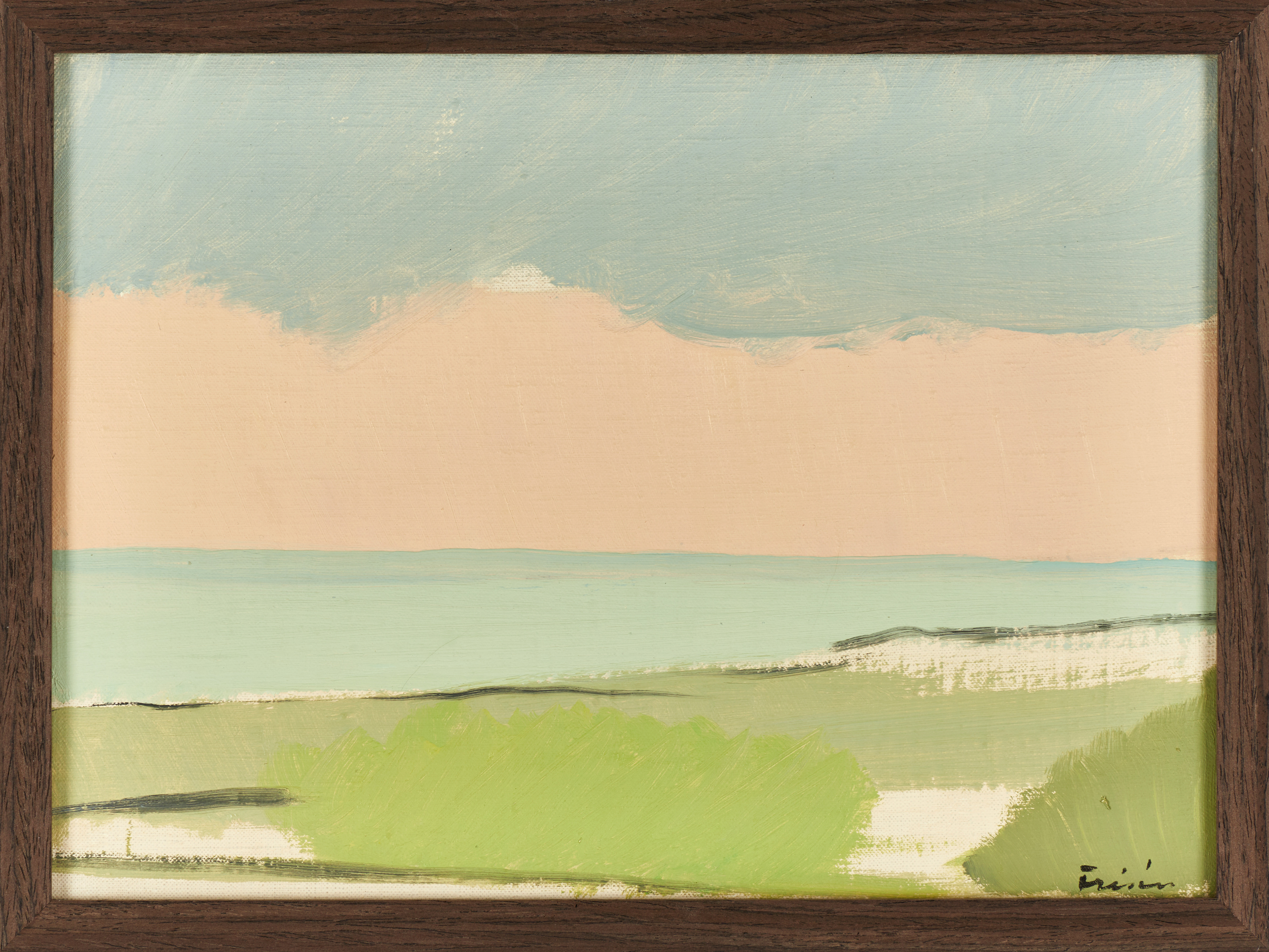 VERA FRISÉN (1910-1990), Kustbild, signerad, olja på duk. | Barnebys