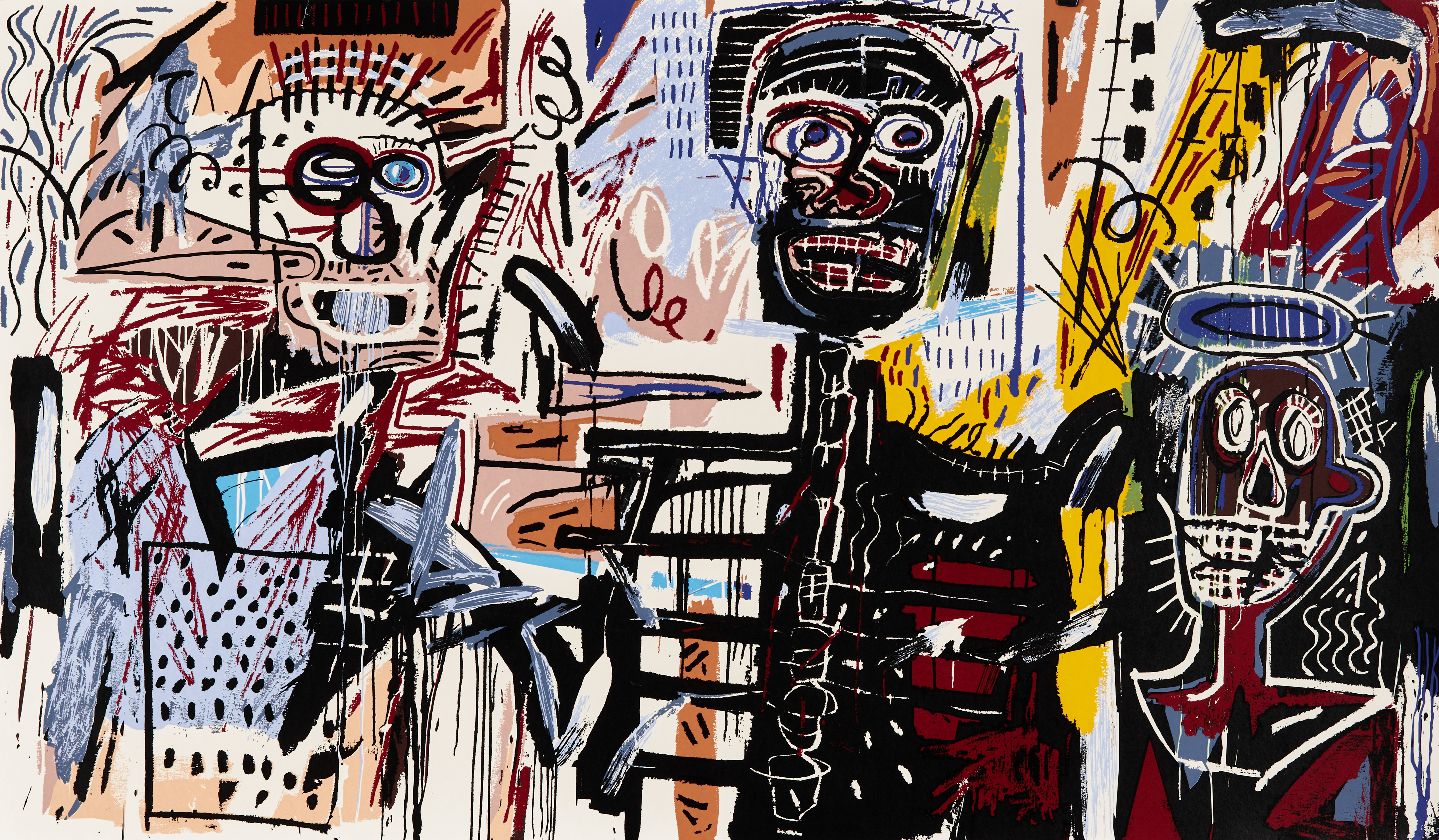 RICHARD RYAN (SVERIGE, FÖDD 1974). "Hommage á Basquiat" a tergo ...