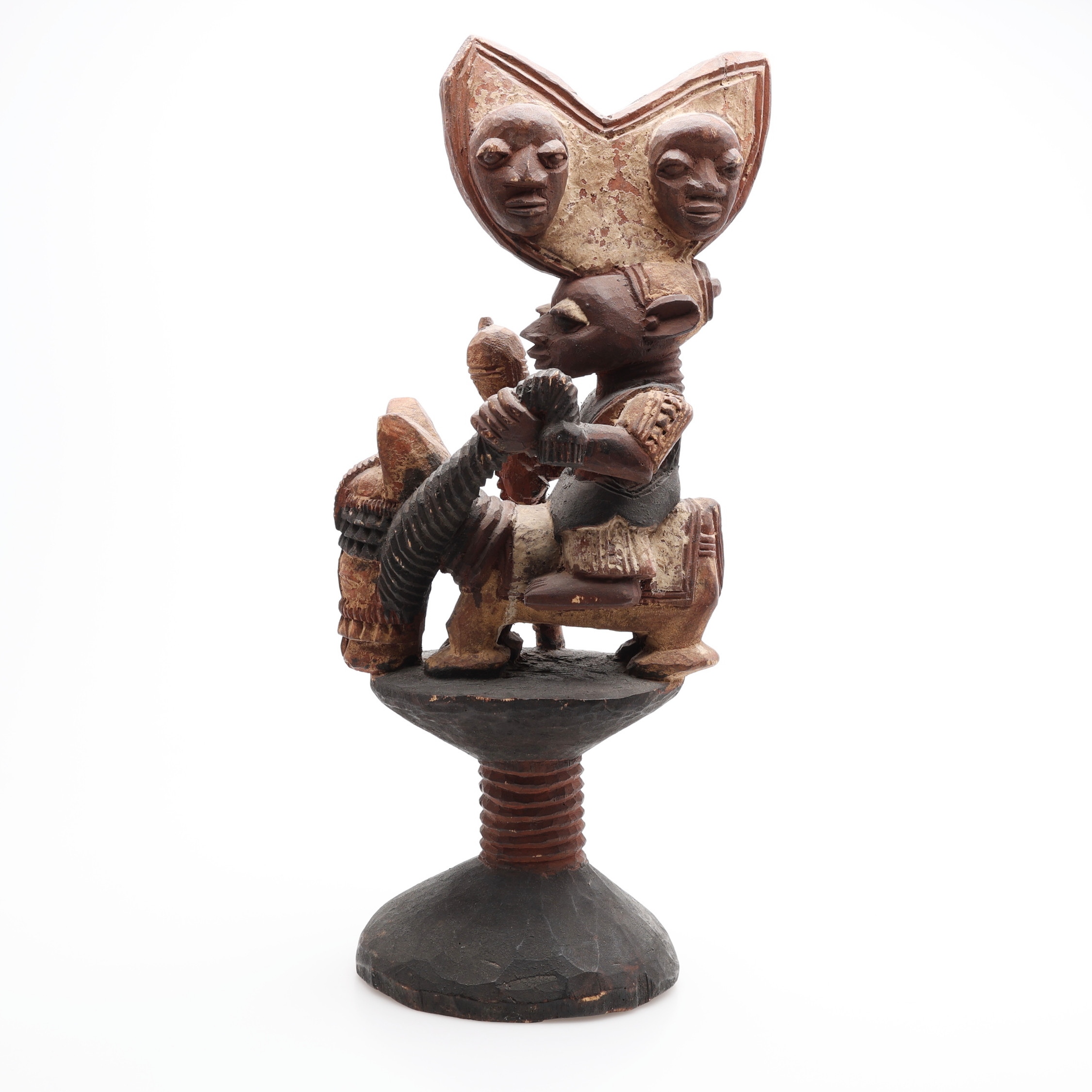 ALTARFIGUR/ALTAR FIGURE/SHANGO, Yoruba, delstaten Ekiti/ Ekiti State ...
