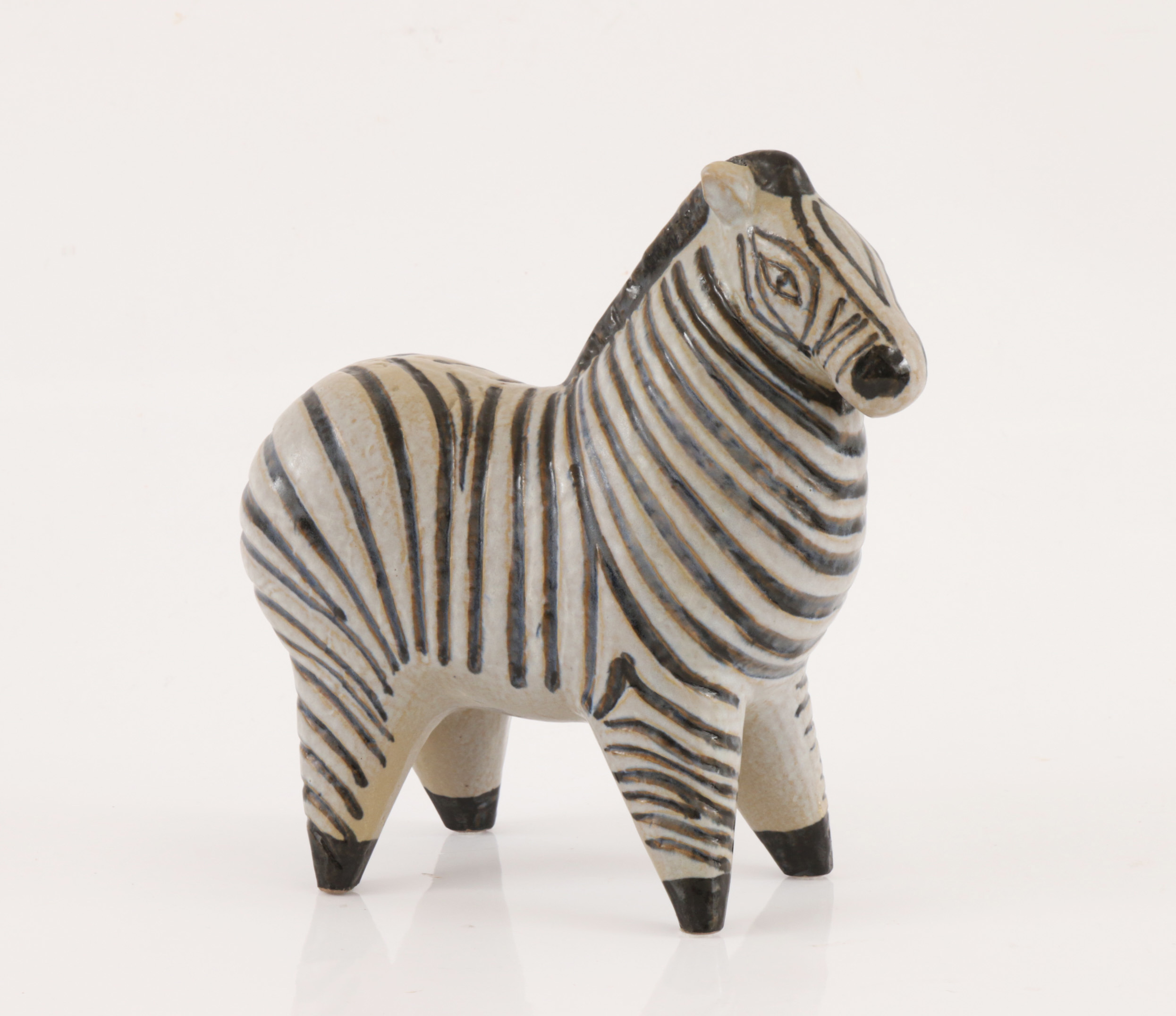 Figurin, "Zebra", Lisa Larson för Gustavsberg | Barnebys