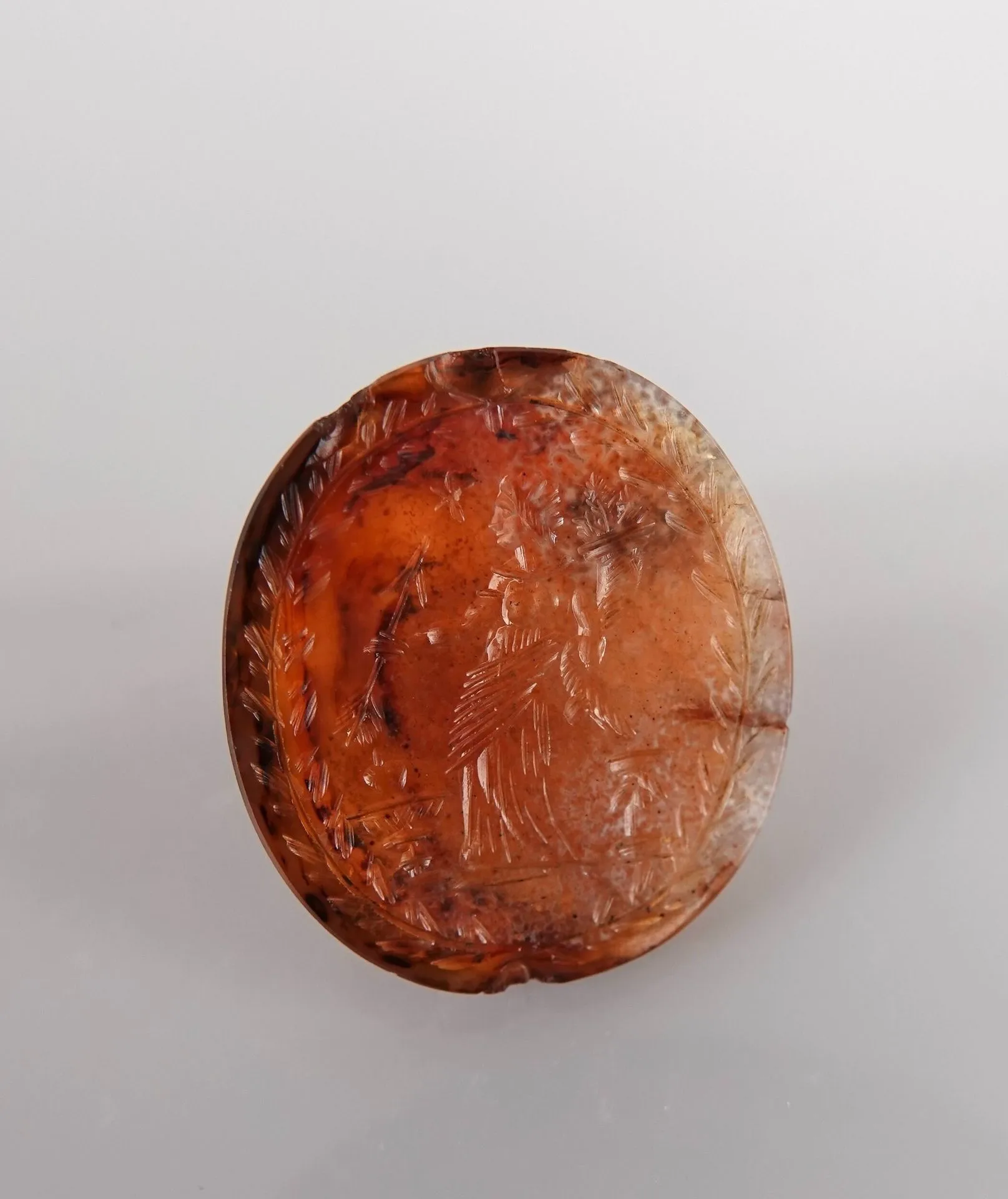 Large intaglio depicting Fortuna holding a cornucopia and an - Lot 319 ...