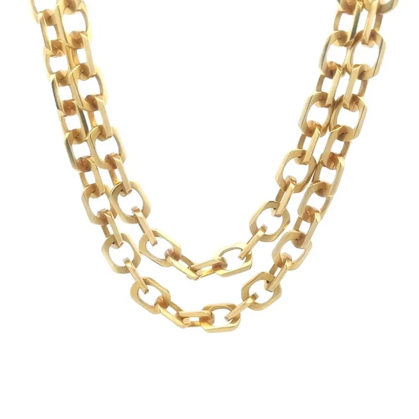 Rare Van Cleef & Arpels 1960's Gold Chain 18k Yellow Oval Link Style ...