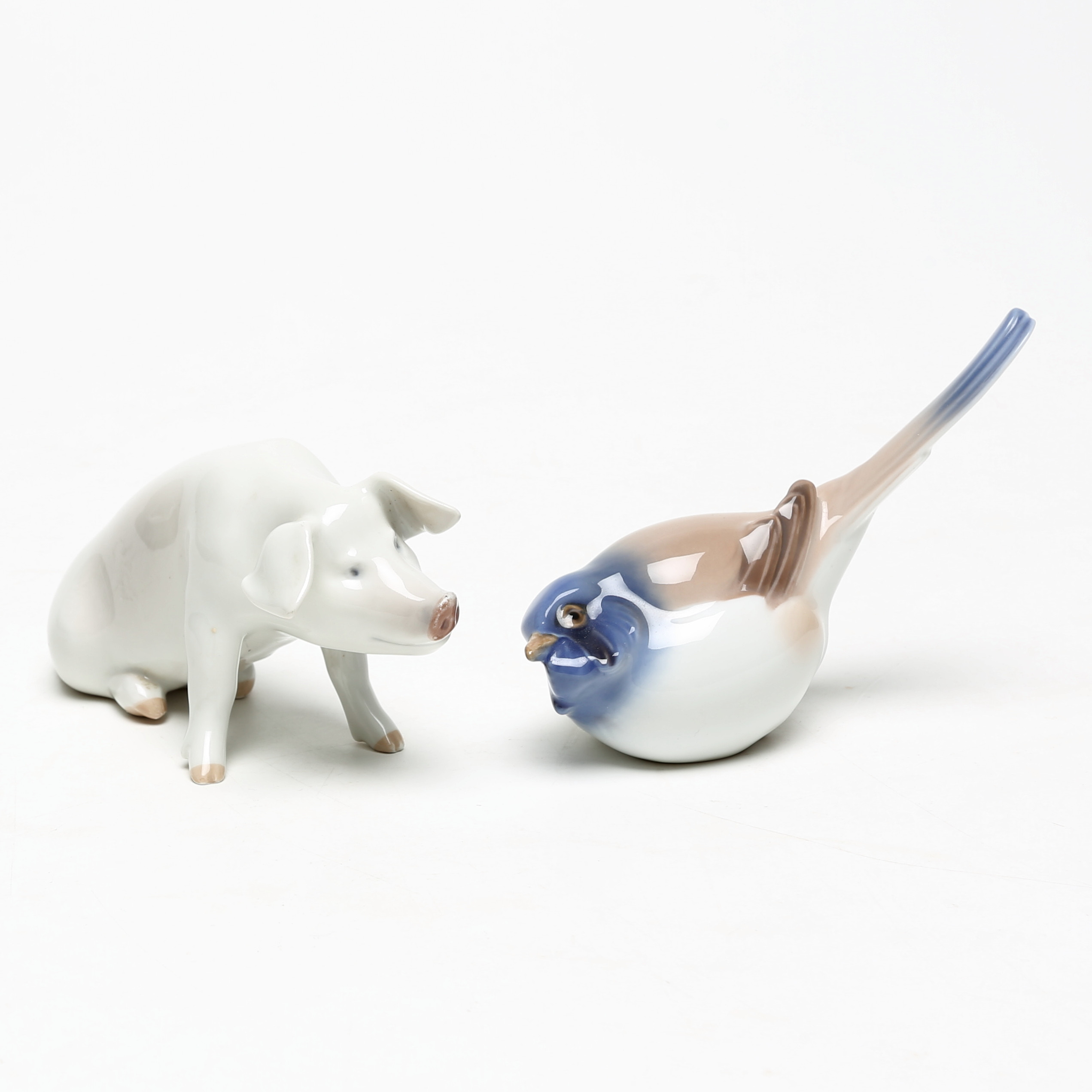 GRIS och FÅGEL, porslin, Kunglig Dansk 2´a sortering och Bing och ...