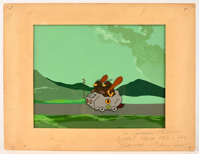 Slag Brothers from Wacky Races Original Hanna-Barbera Animation Cel ...