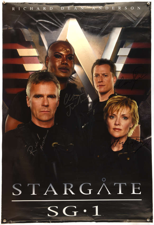 Stargate (TV series) Signed Poster Large poster signed by various cast ...