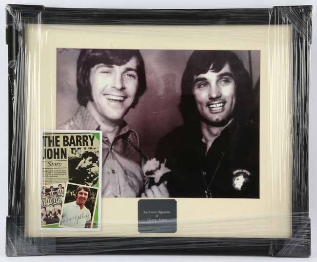 George Best and Barry John Photo Mounted Signed Display - Barry Johns ...