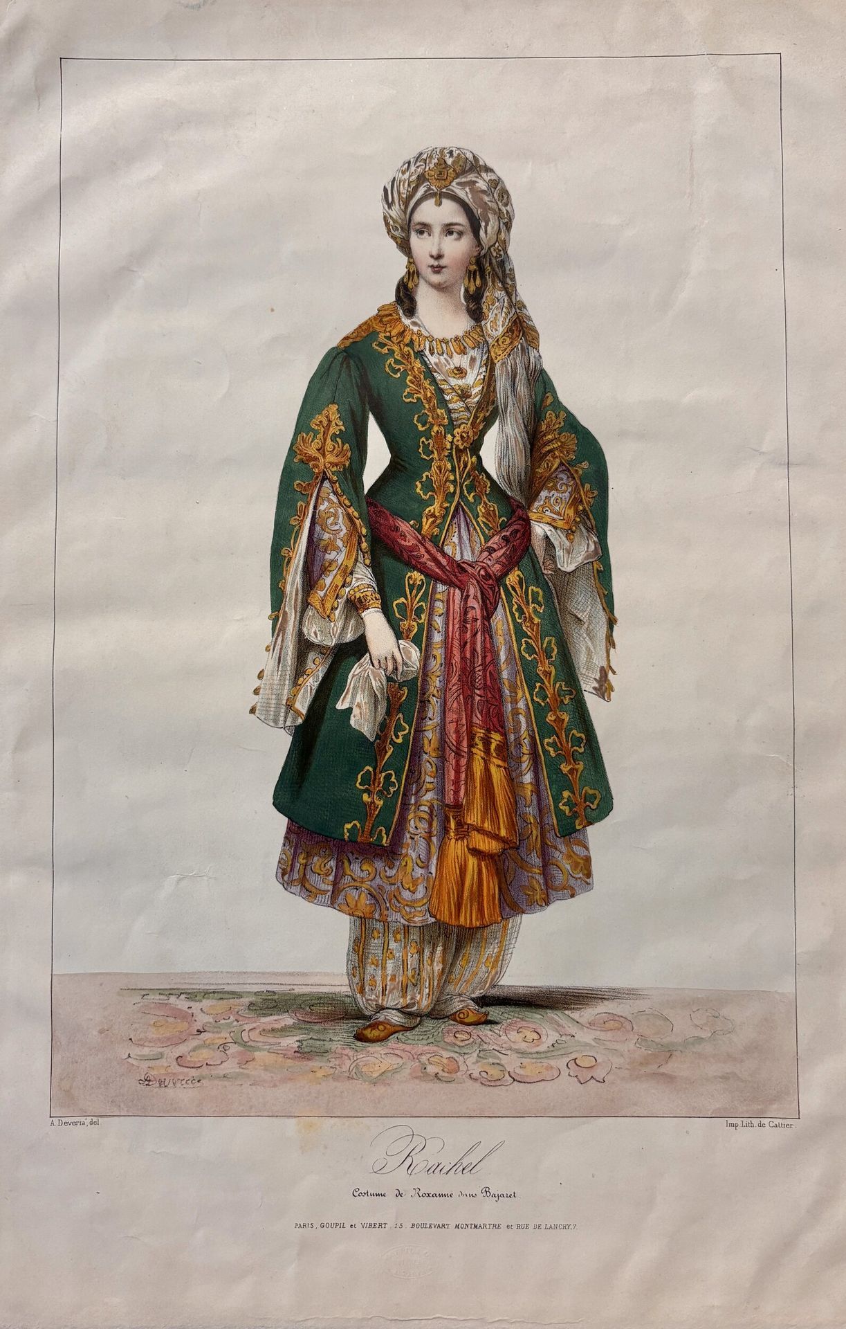 RACHEL (FELIX Rachel) (1821-1858) LOT: portrait of Mademoiselle Rachel ...
